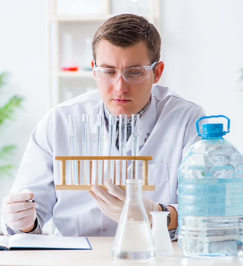 Young Chemist Student Experimenting in Lab Stock Photo - Image of ...