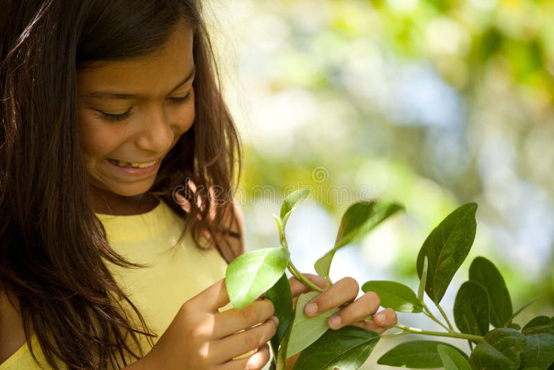 Young Child Enjoying Nature Stock Photo - Image of care, environmental ...