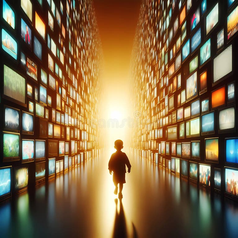 Child Excessive Screen Time Stock Illustrations – 11 Child Excessive ...