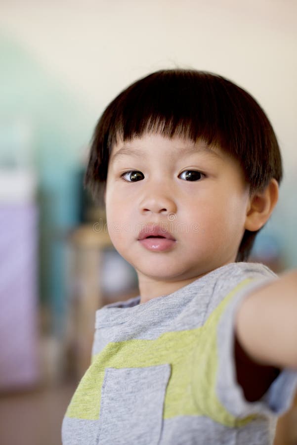 Young Child Looking at Camera Stock Photo - Image of portrait, close ...