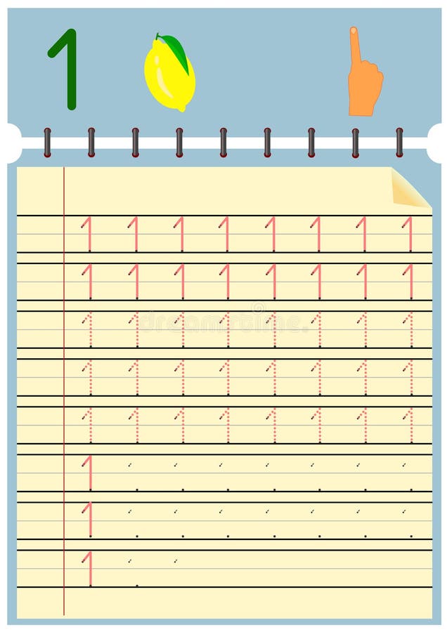 Mathematical Education for Little Children. Learn Write Numbers ...