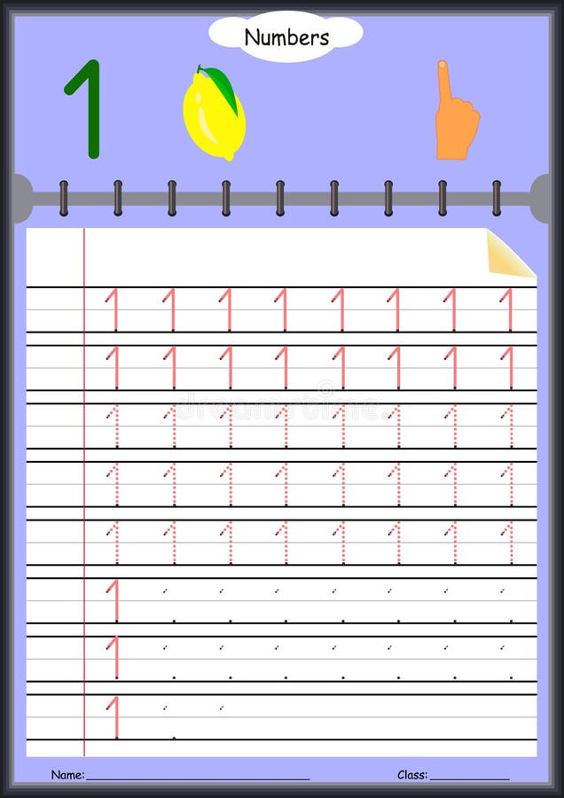 Circle Every Number Six. Numbers for Kids. Worksheet for Kindergarten ...