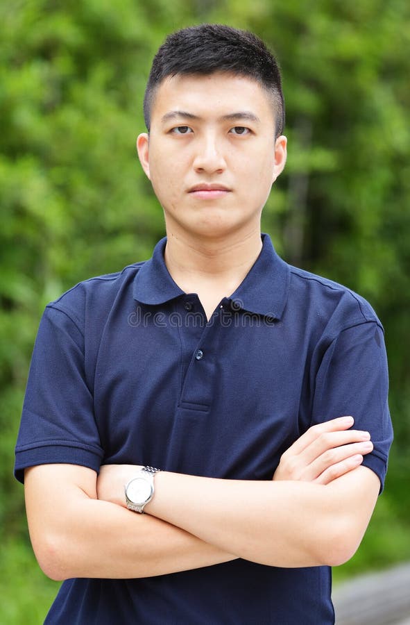 Young chinese man stock image. Image of bright, outdoor - 20665089