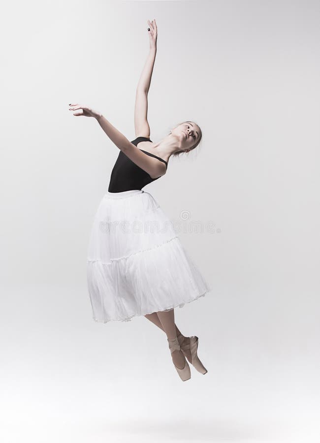 Young Classical Dancer Isolated on White Background. Stock Image ...