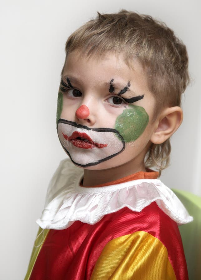 Happy Little Clown stock photo. Image of yellow, halloween - 6161148