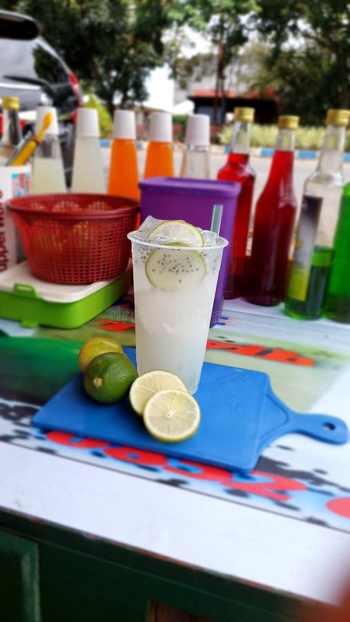 Young Coconut Lychee Fresh Drink Stock Image - Image of coconut ...