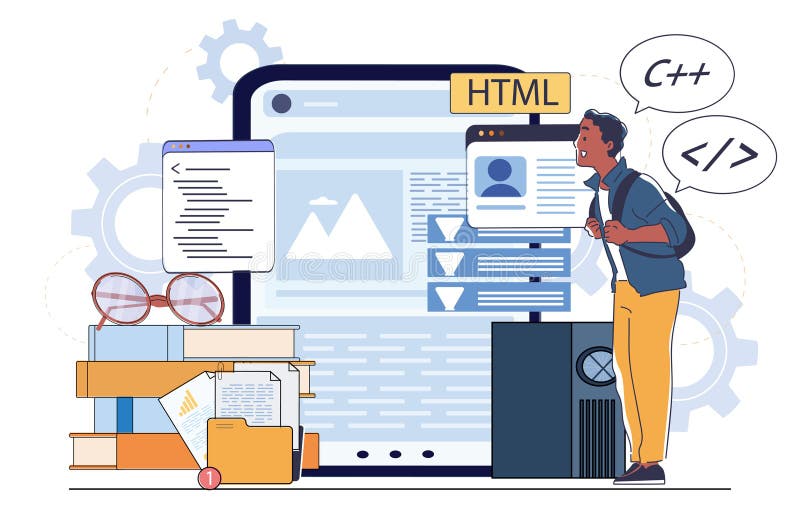 Vector Illustration Coder Stock Illustrations – 6,627 Vector Illustration Coder Stock ...