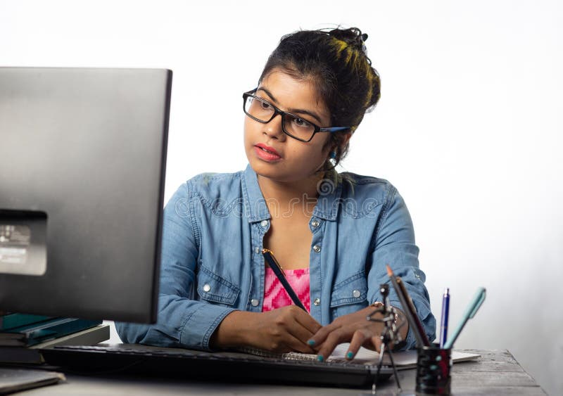 Indian Real Young Girls Office Dp Stock Photos - Free & Royalty-Free ...