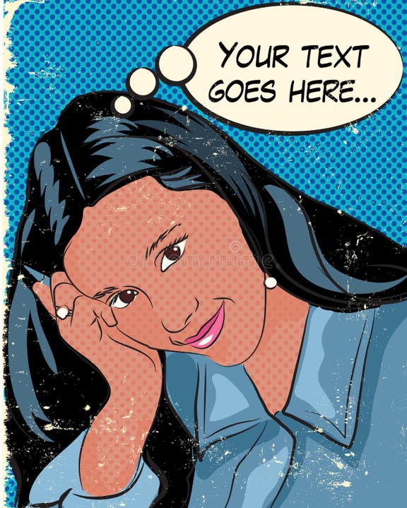 Young Comic Book Girl stock vector. Illustration of adolescent - 27369898