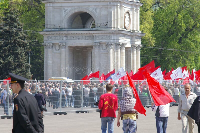 Communist Party Manifestation Editorial Image - Image of city, croud ...
