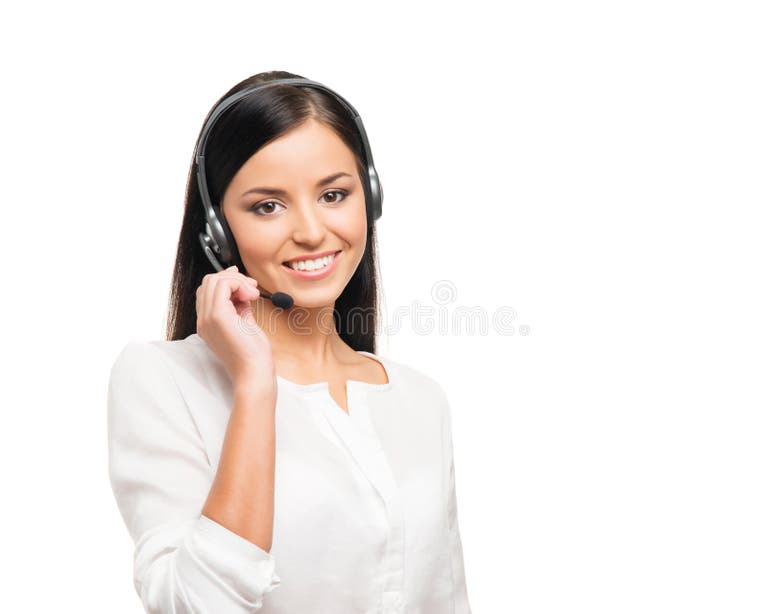 Young, Confident and Beautiful Customer Support Operator Stock Photo ...