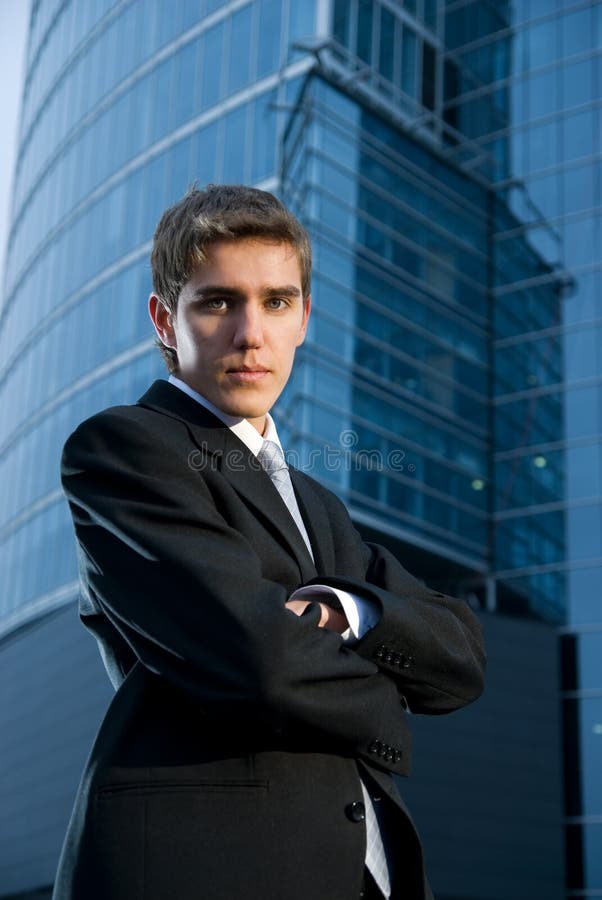 Young Confident Business Man Stock Photo - Image of leadership ...