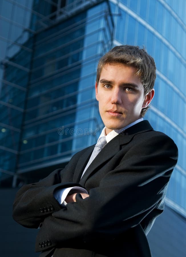 Young Confident Business Man Stock Image - Image of corporate, face ...