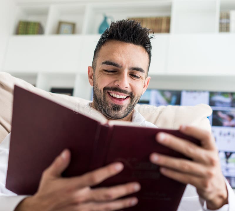 Boy reading a book stock photo. Image of book, page, child - 1864170