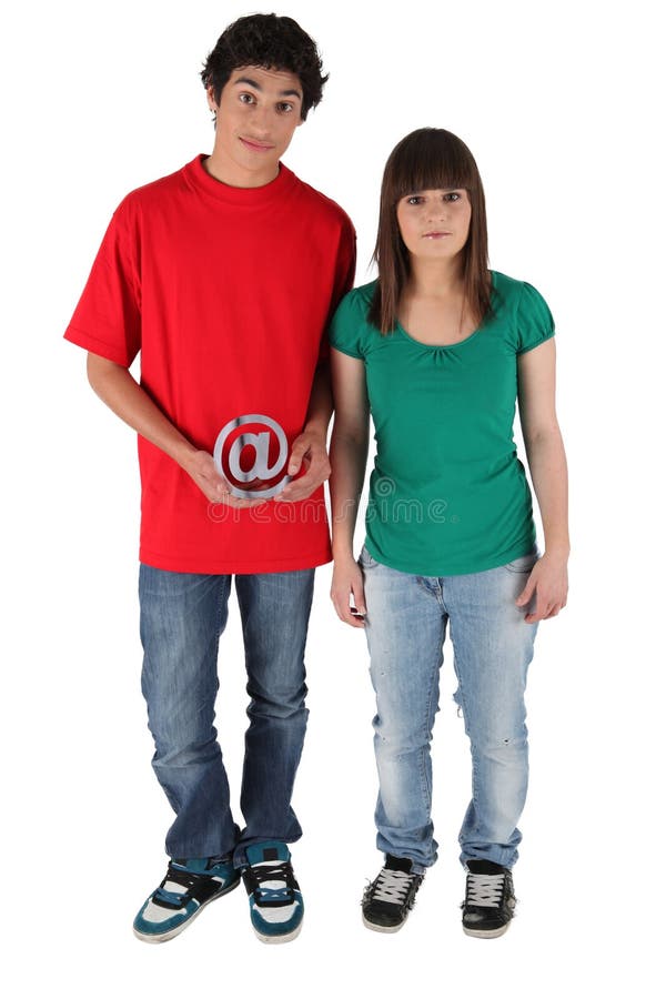 Young and connected stock image. Image of social, brown - 37038717