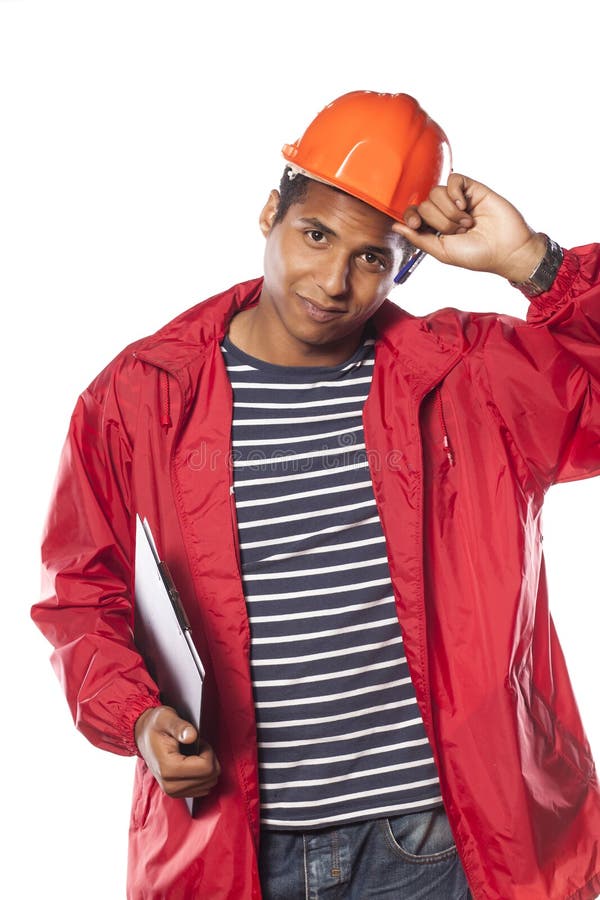 Young Construction Engineer Stock Image - Image of attractive, face ...