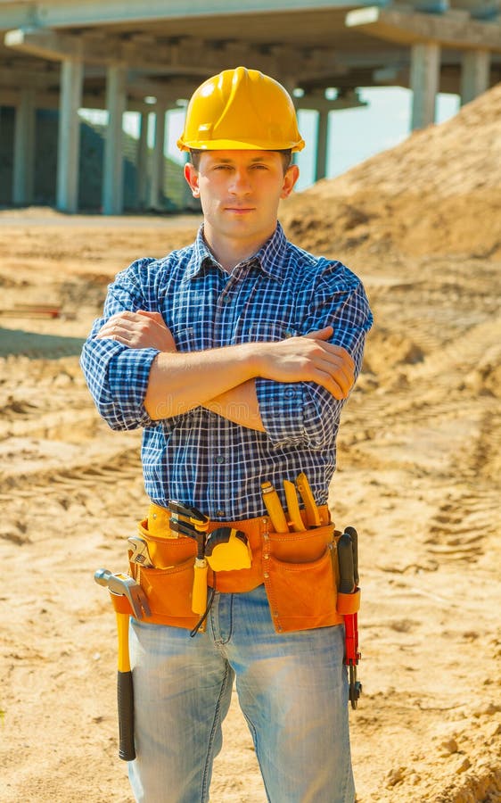 A young contractor stock image. Image of architect, inspector - 31283771