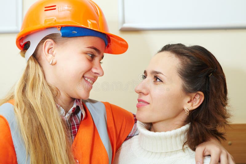 Young Contractor Mother Office Stock Photos - Free & Royalty-Free Stock ...