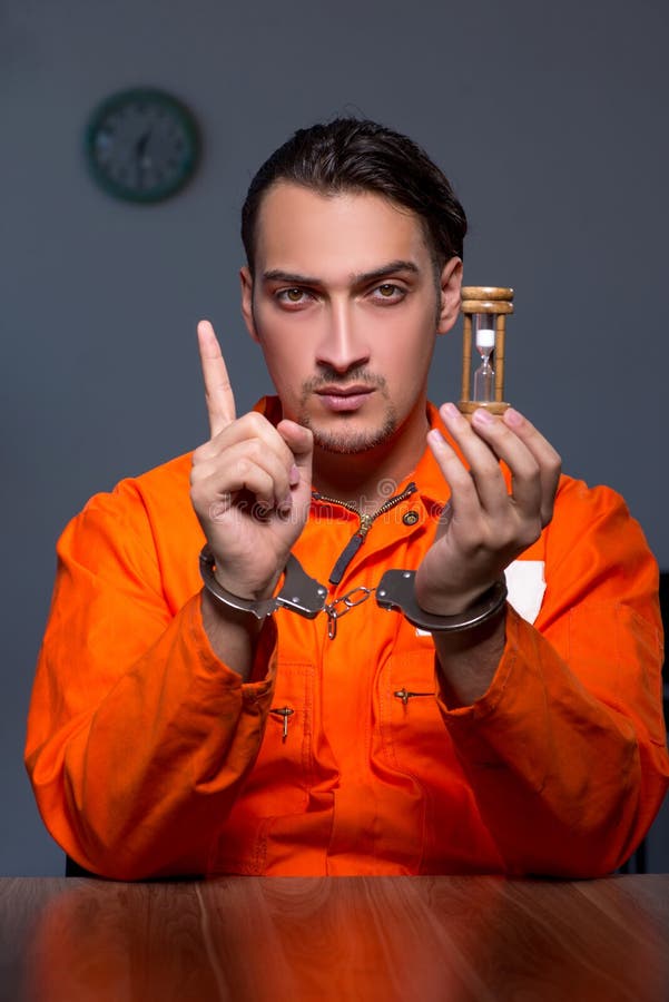 Young Convict Man Sitting in Dark Room Stock Image - Image of gangster ...