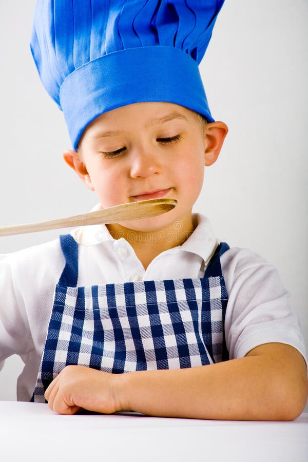 Young cook stock image. Image of human, fish, cooking - 6327435