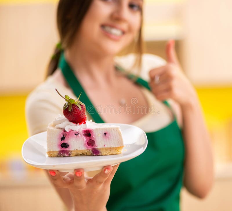 Young Cook Cooking Cakes in the Kitchen Stock Image - Image of baker ...