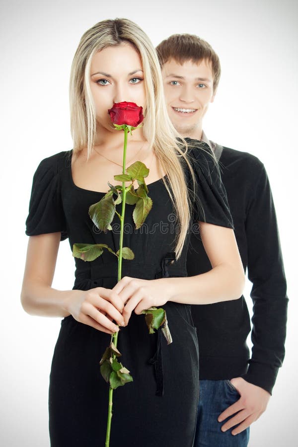 Dance with a rose stock photo. Image of couple, europe - 12774830