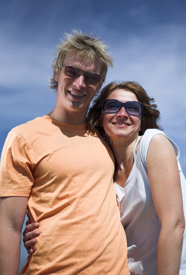 Young couple stock image. Image of beach, vacation, together - 3034583