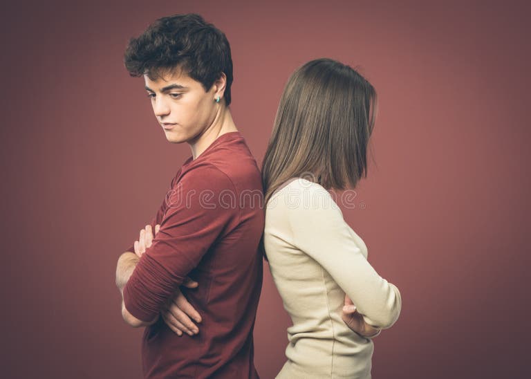 Young couple arguing stock image. Image of back, problems - 51408959