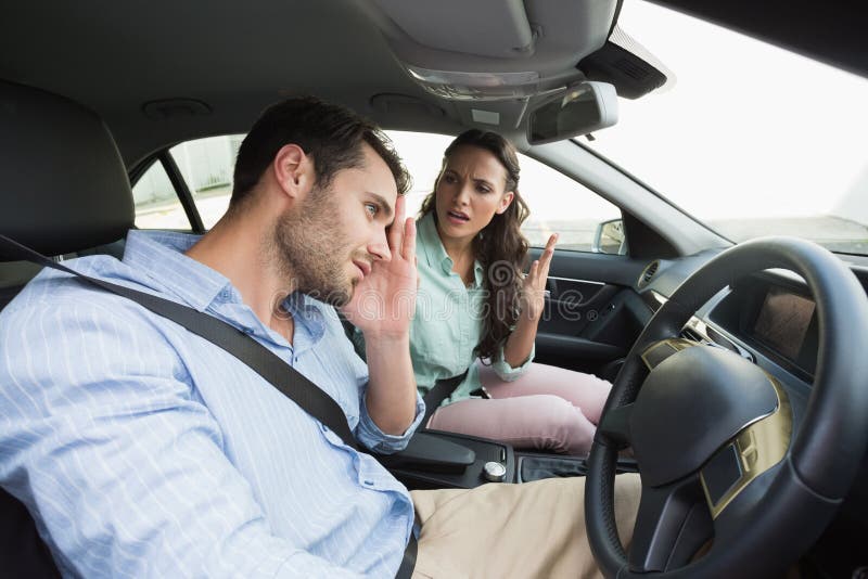Young Couple Arguing Together Stock Image - Image of fight, driving ...