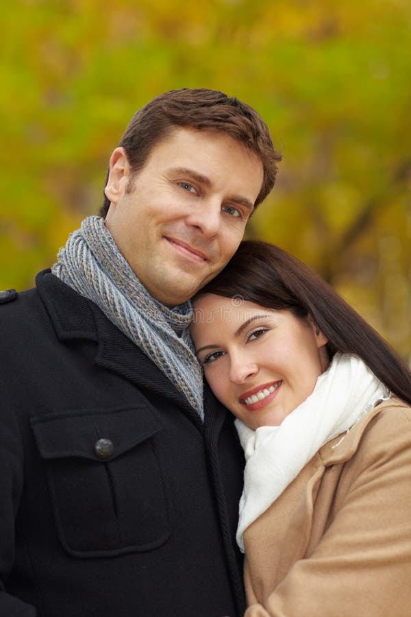 Young couple in autumn stock photo. Image of couple, leisure - 22333016