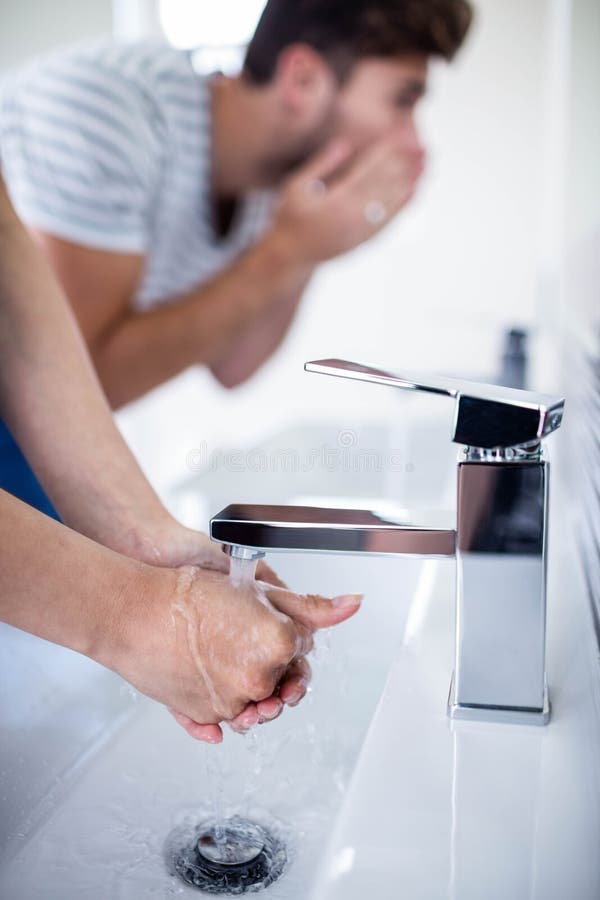 Cute Couple Getting Ready In The Morning Stock Image Image Of Cute