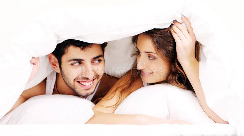 Young couple in bed stock image. Image of honeymoon, lifestyle - 17836309