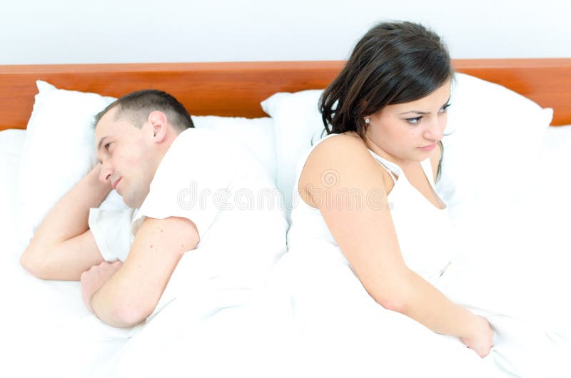 A young couple in bed stock image. Image of couple, boyfriend - 31425013