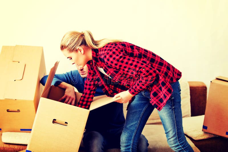 Packing / Unpacking stock image. Image of full, move, unpacked - 4859251