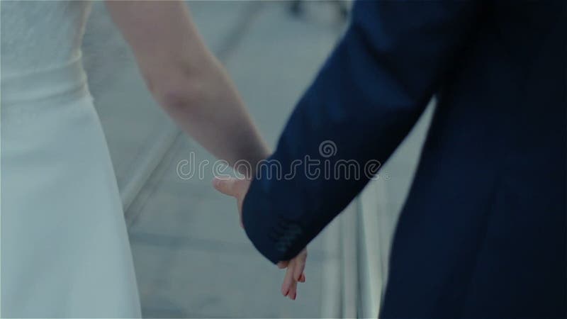 Young Couple Caught in Hand Stock Video - Video of marriage, handsome ...