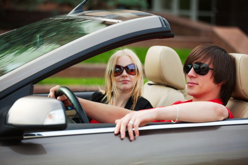 Two friends driving in car stock photo. Image of detail - 21241588
