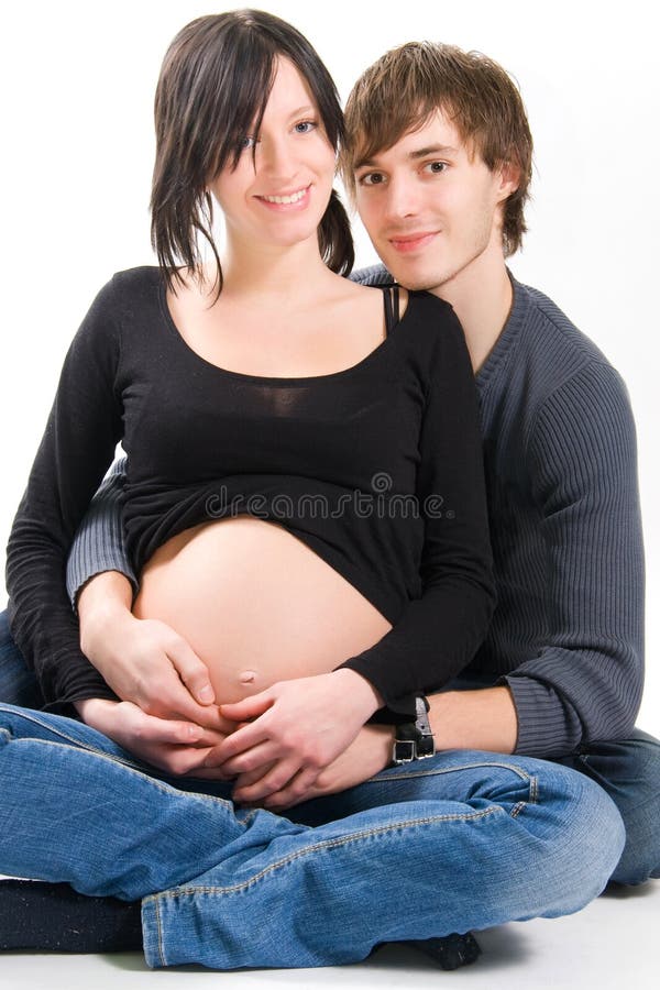 Young Couple Expecting a Baby Stock Image - Image of husband, labour ...