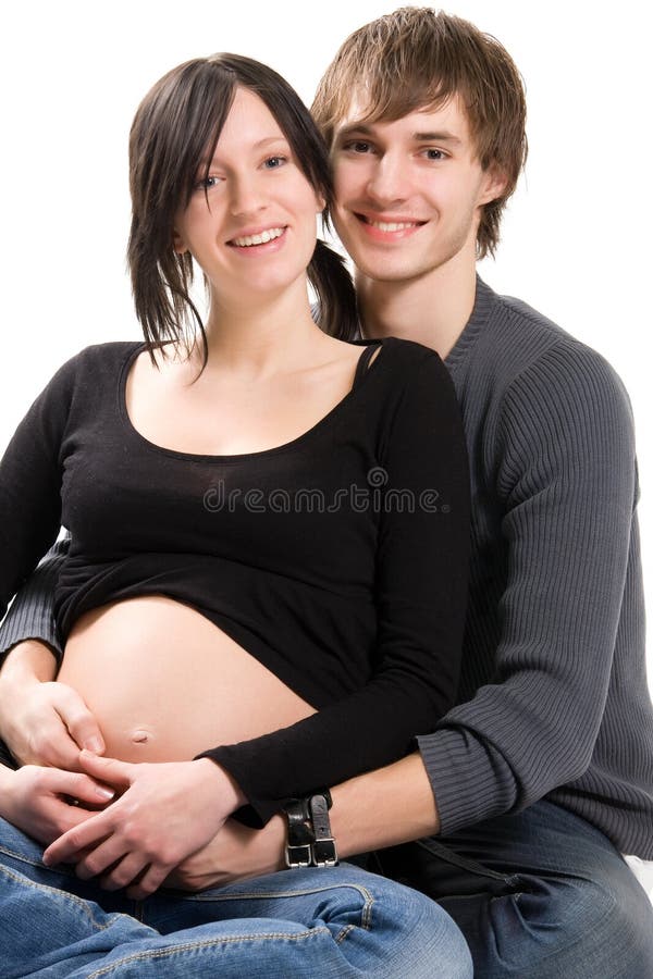 Young Couple Expecting a Baby Stock Photo - Image of maternal, adorable ...