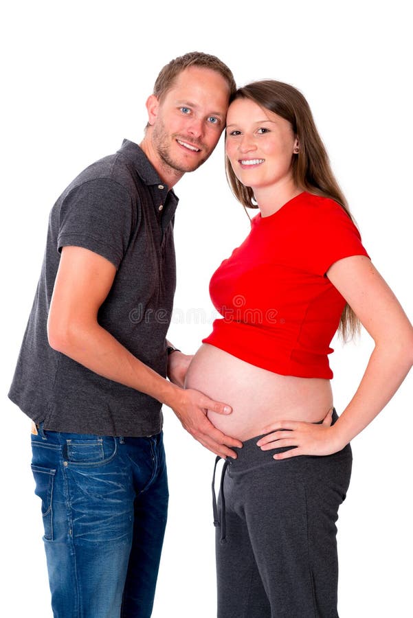 Young Couple Expecting a Baby Stock Image - Image of healthy, adult ...