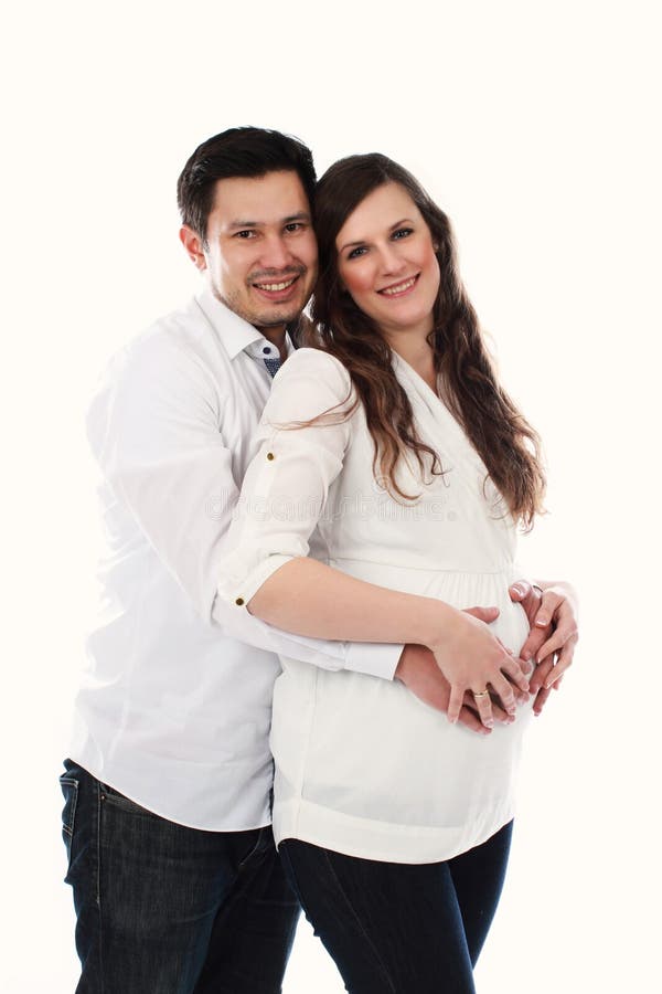 Young Couple Expecting a Child Stock Photo - Image of maternity, baby ...