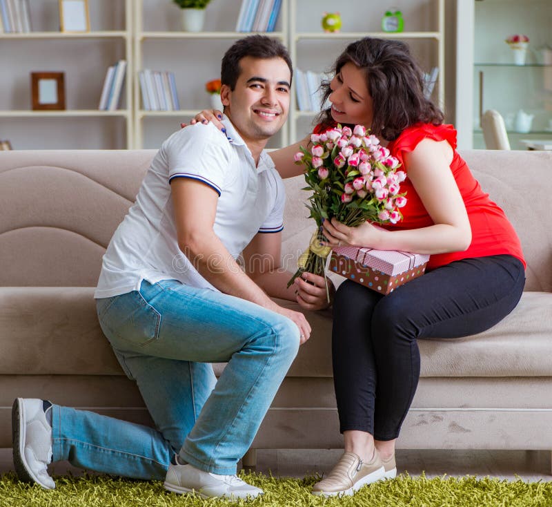 Young Couple Family Expecting a Baby Stock Photo - Image of expecting ...