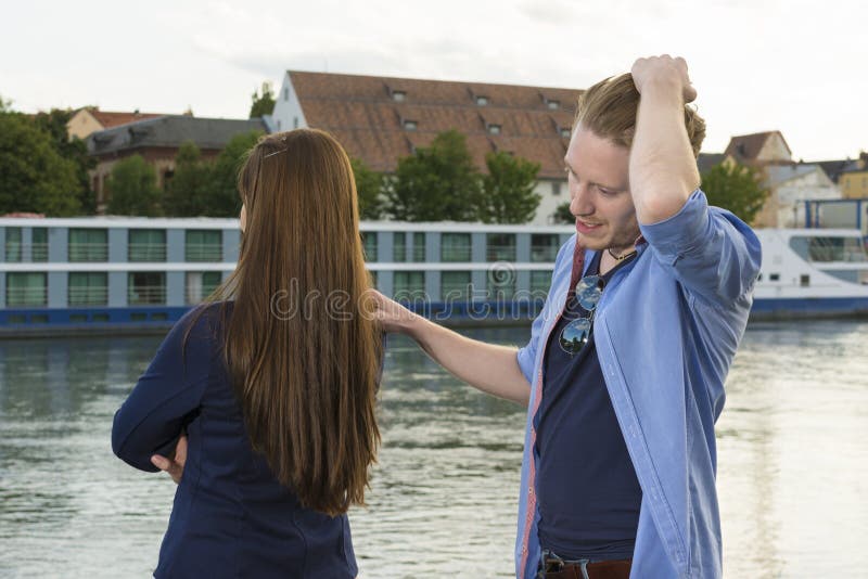Young Couple Having a Dispute Stock Image - Image of relationship ...