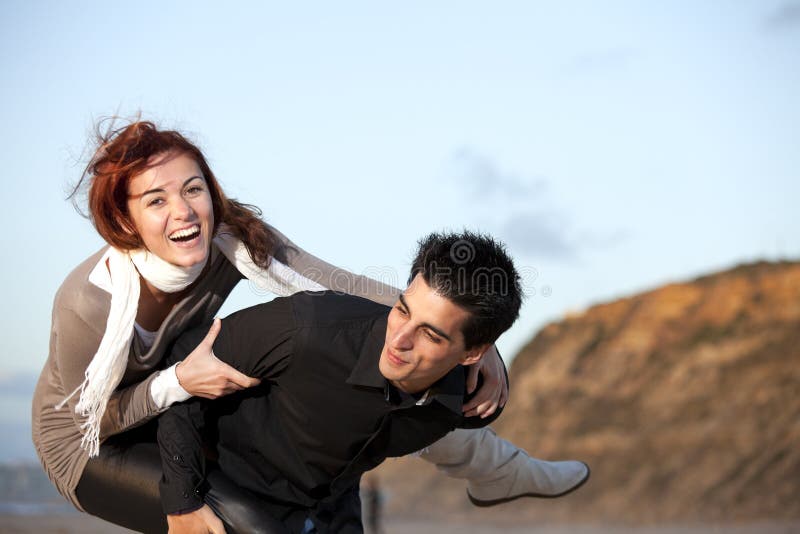 Young couple having fun stock image. Image of embrace - 17185703