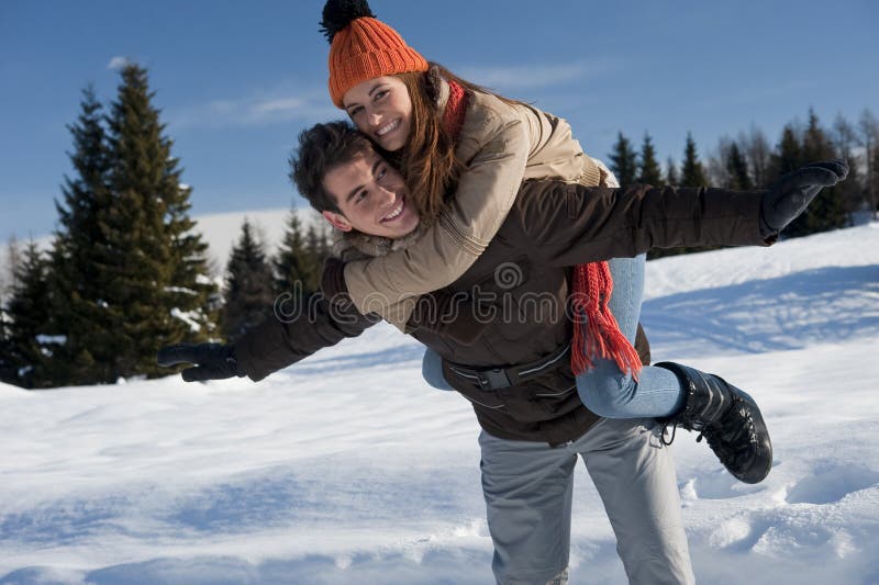Young couple having fun stock photo. Image of knit, couple - 27532336