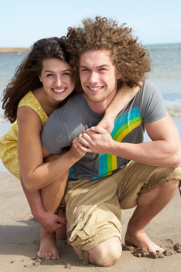 Group of Friends Having Fun on Beach Stock Photo - Image of caucasian ...