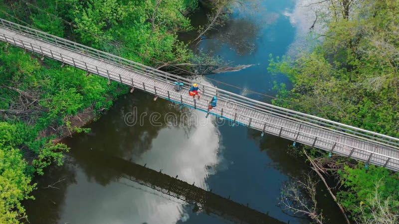 Young Couple Having Romantic Date on the Bridge Stock Photo - Image of ...