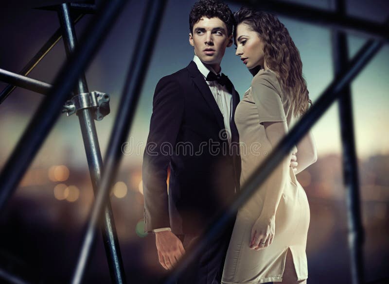 Cute couple posing stock photo. Image of people, seduction - 23621914