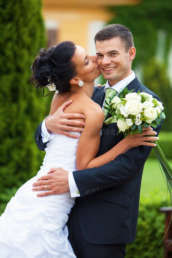 Young couple just married stock photo. Image of holiday - 33730844
