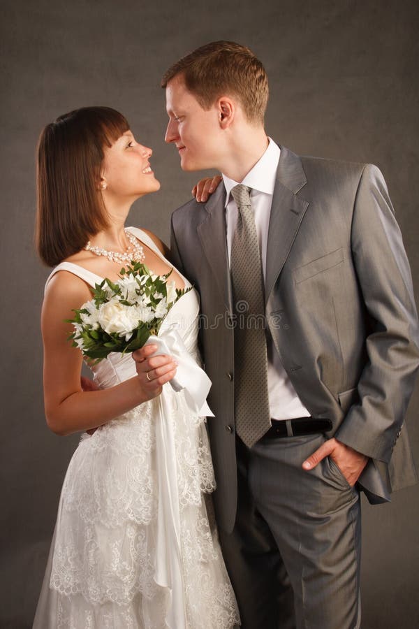 Young couple just married stock image. Image of couple - 39765973
