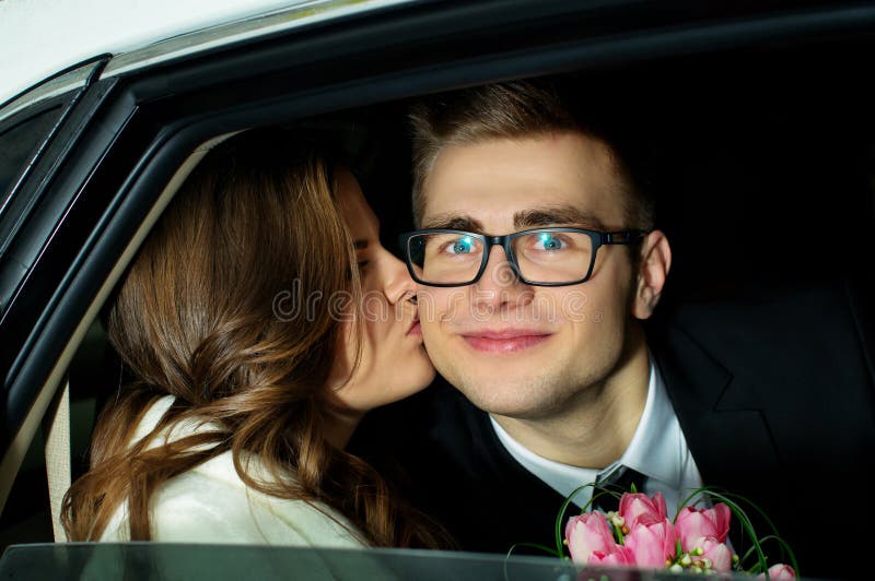 A young couple kissing stock image. Image of female, glamour - 42935645